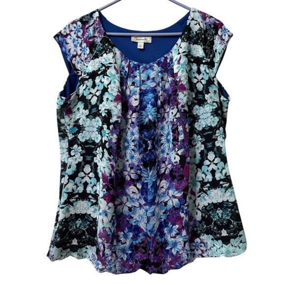 dressbarn | Tops | Dressbarn Women Size X Floral Sleeveless Blouse ...